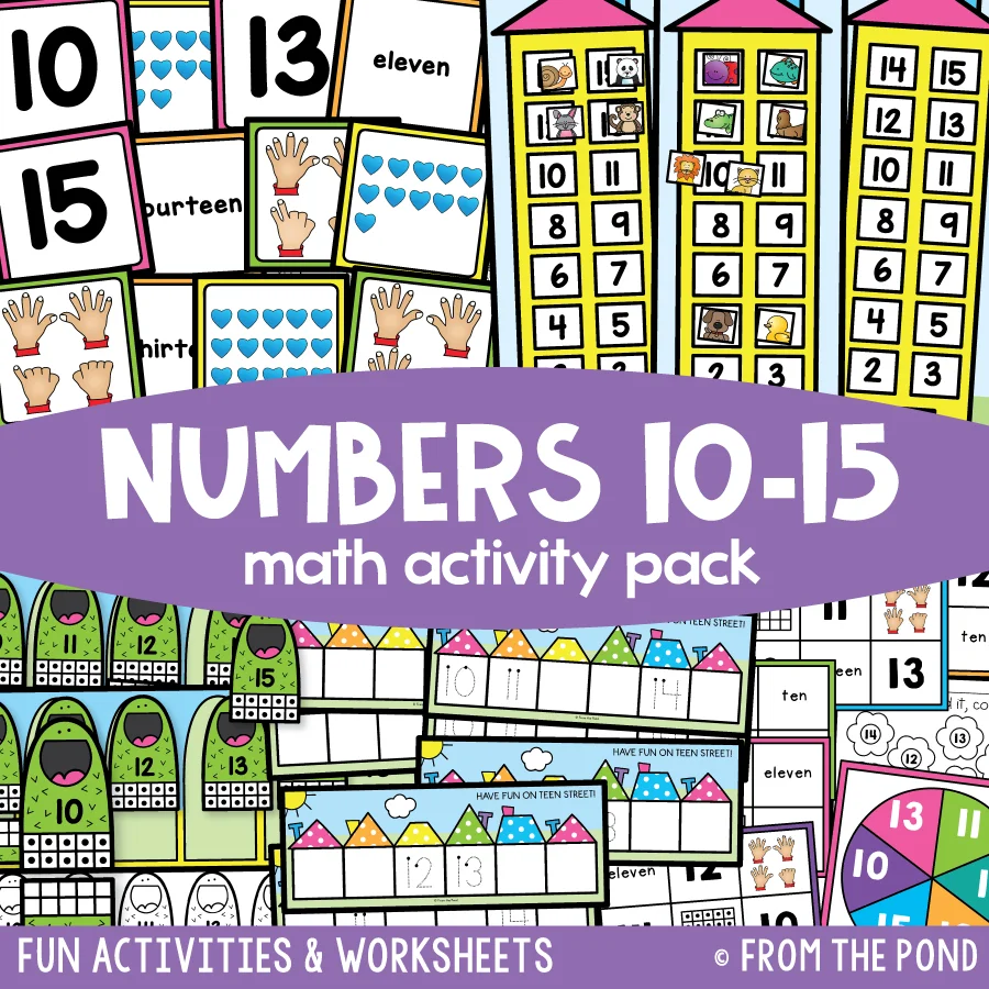 Kindergarten Math Packs — From the Pond