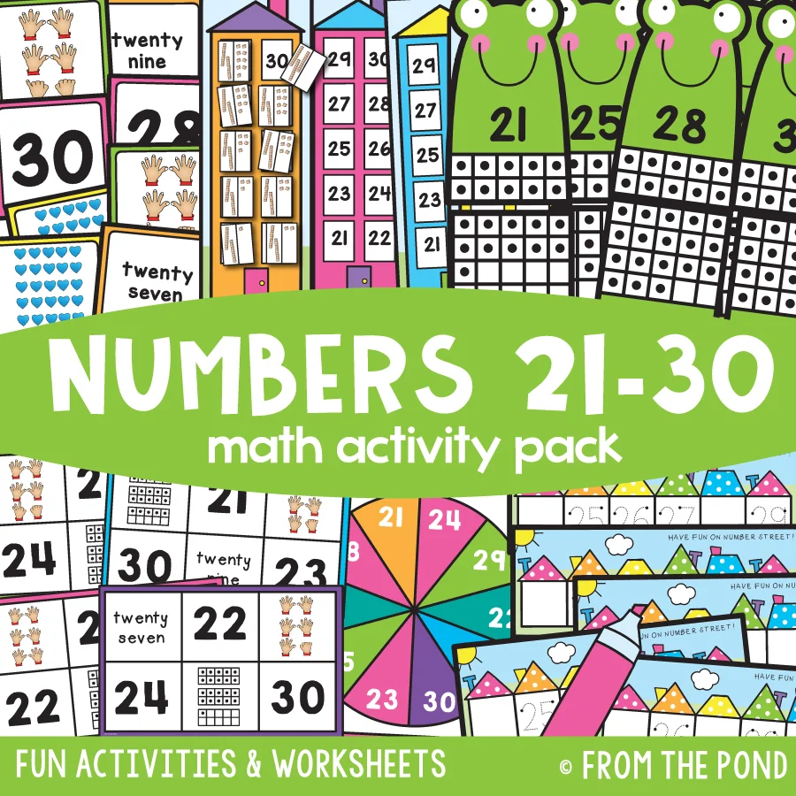 Kindergarten Math Packs — From the Pond
