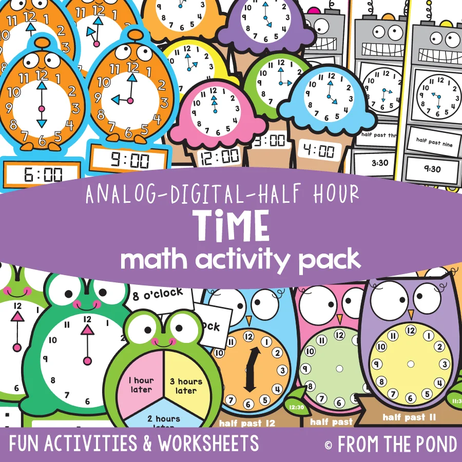 First Grade Math Packs — From the Pond