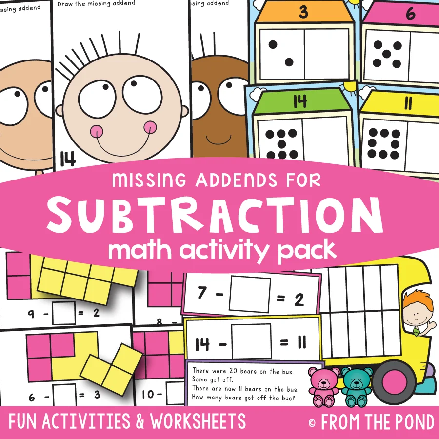 First Grade Math Packs — From the Pond