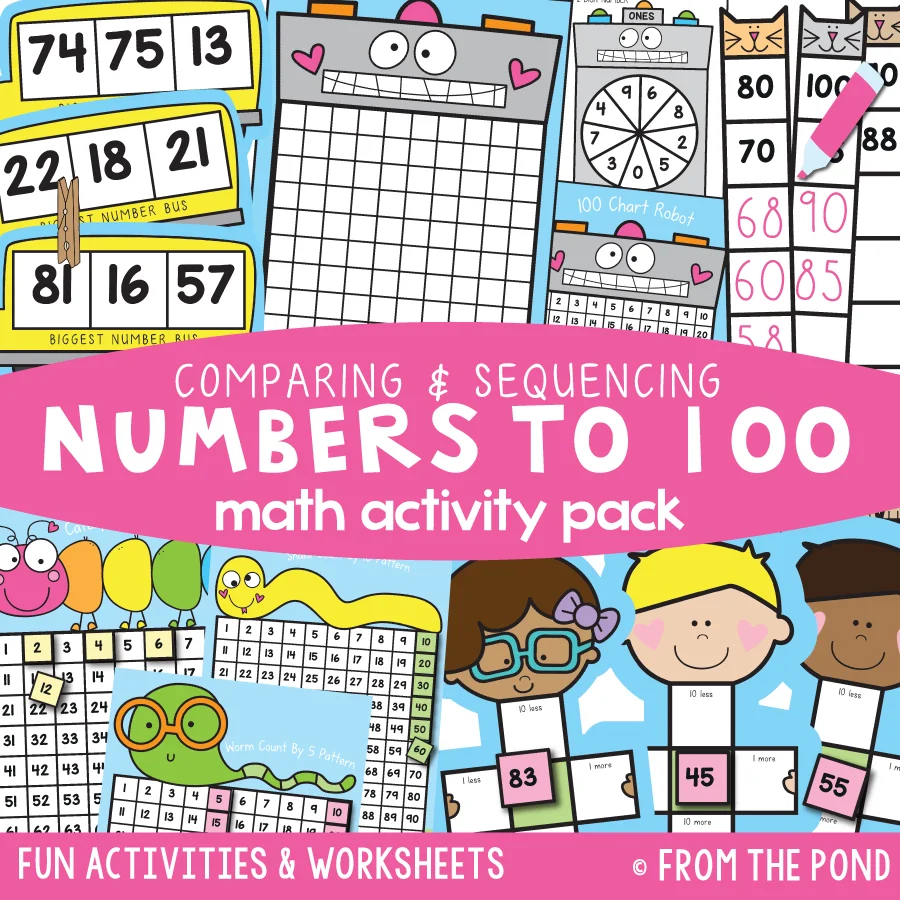 First Grade Math Packs — From the Pond