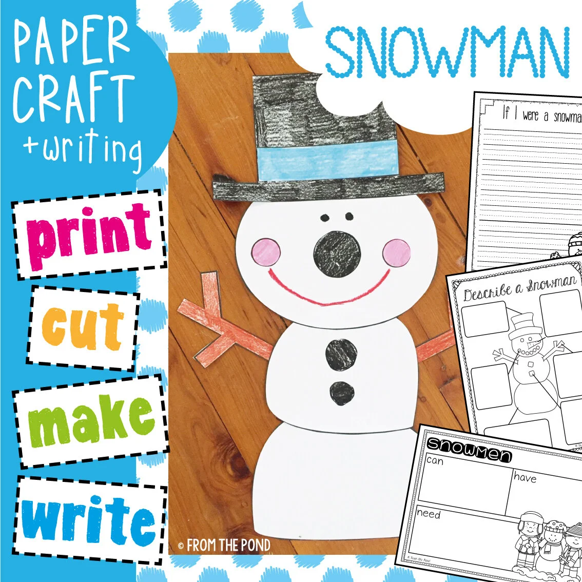 Snowman activities and ideas for the classroom. Crafts, worksheets ...