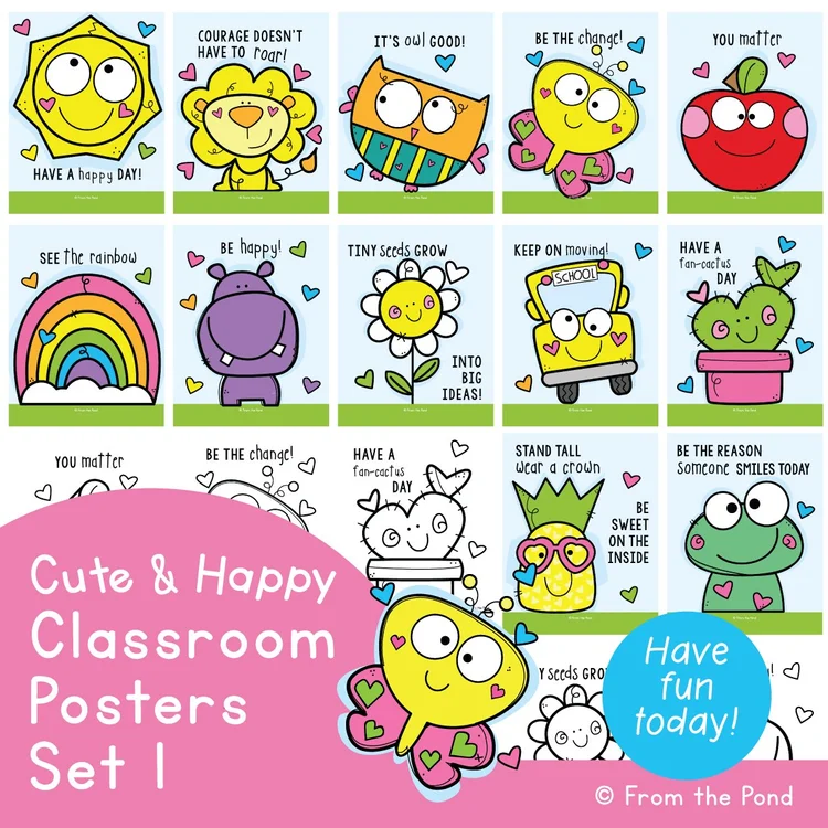 Cute Classroom Posters — From the Pond