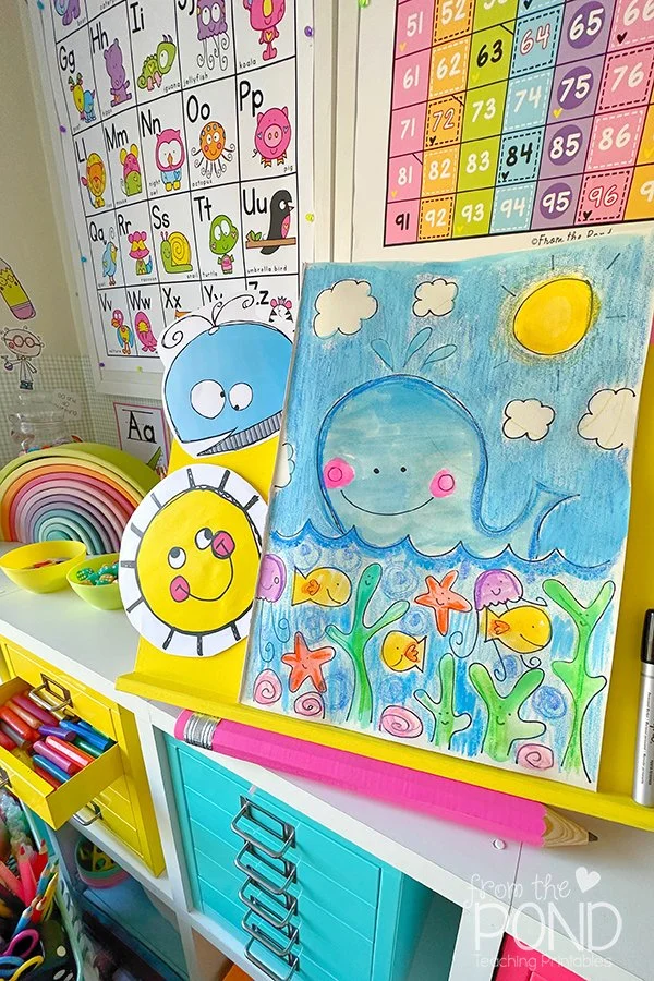 Directed drawing resources for kids — From the Pond