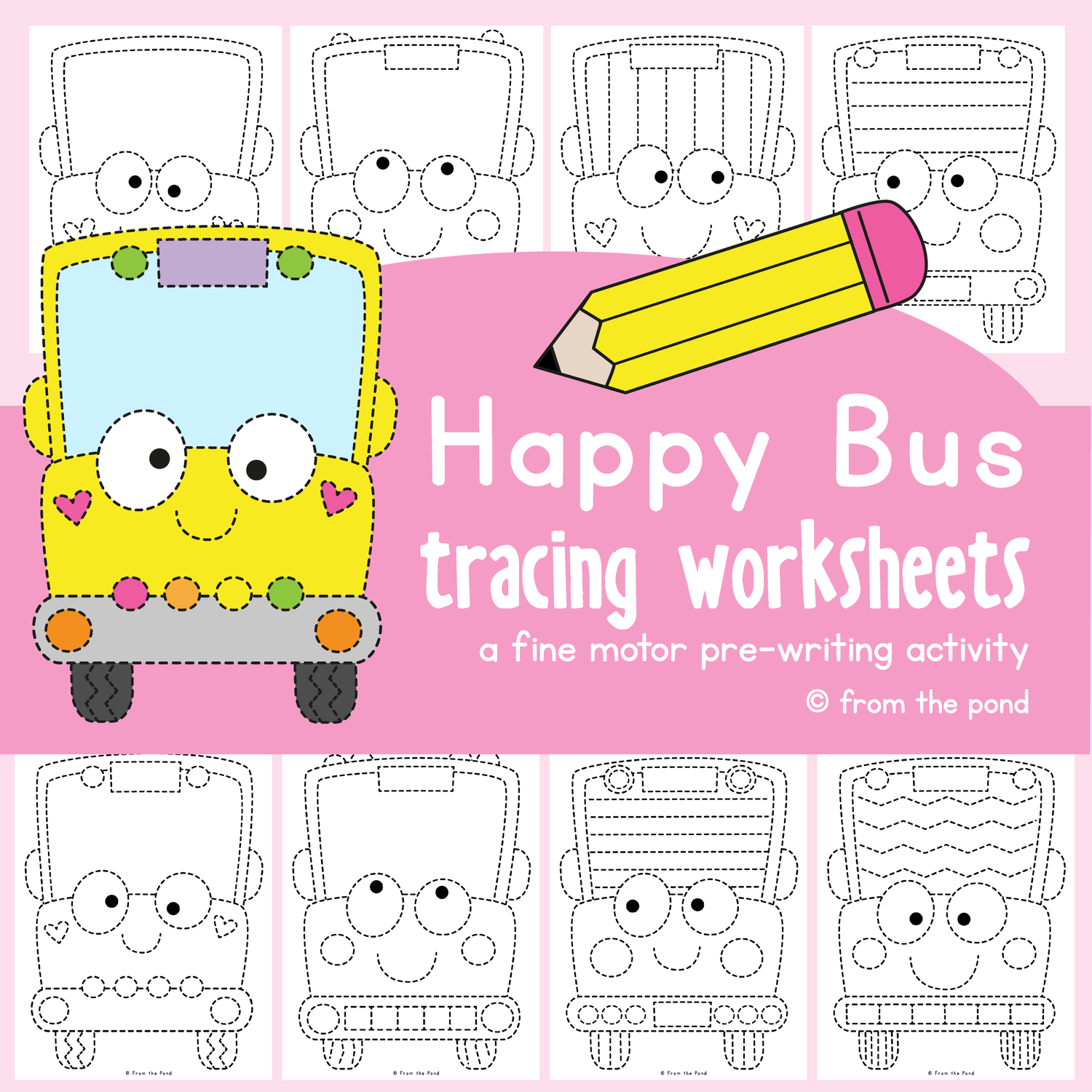 Tracing pages for kindergarten and preschool to help children develop ...