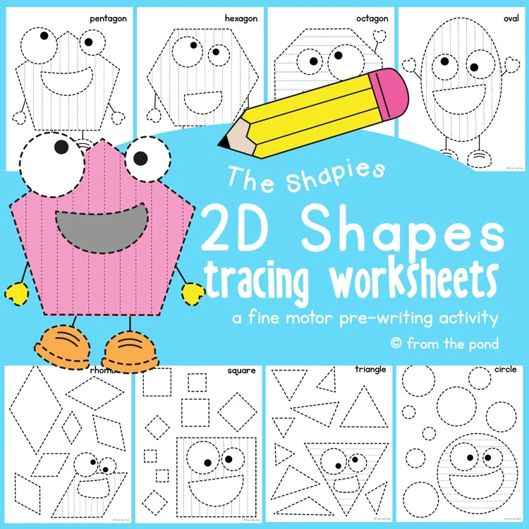Tracing pages for kindergarten and preschool to help children develop ...