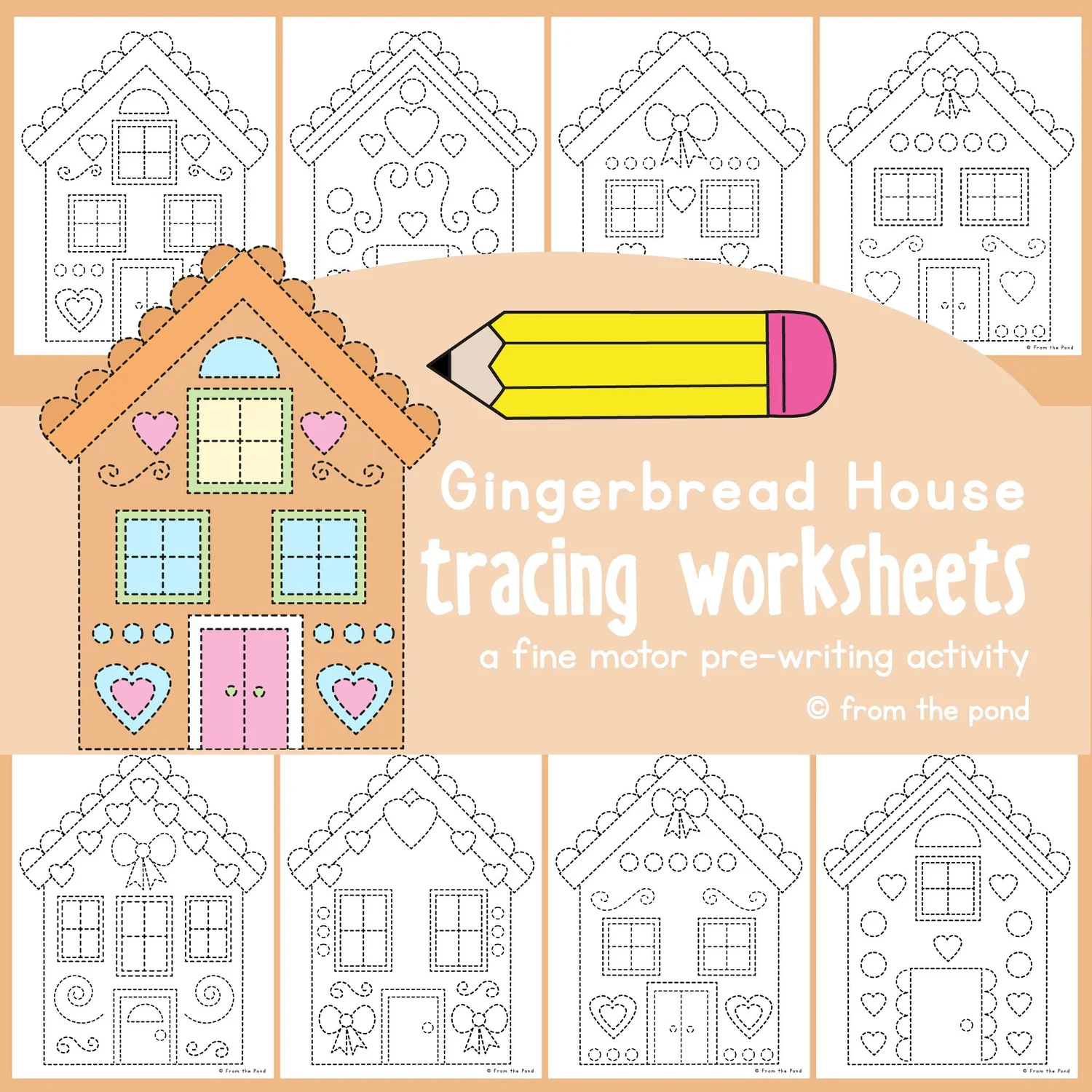 Tracing pages for kindergarten and preschool to help children develop ...