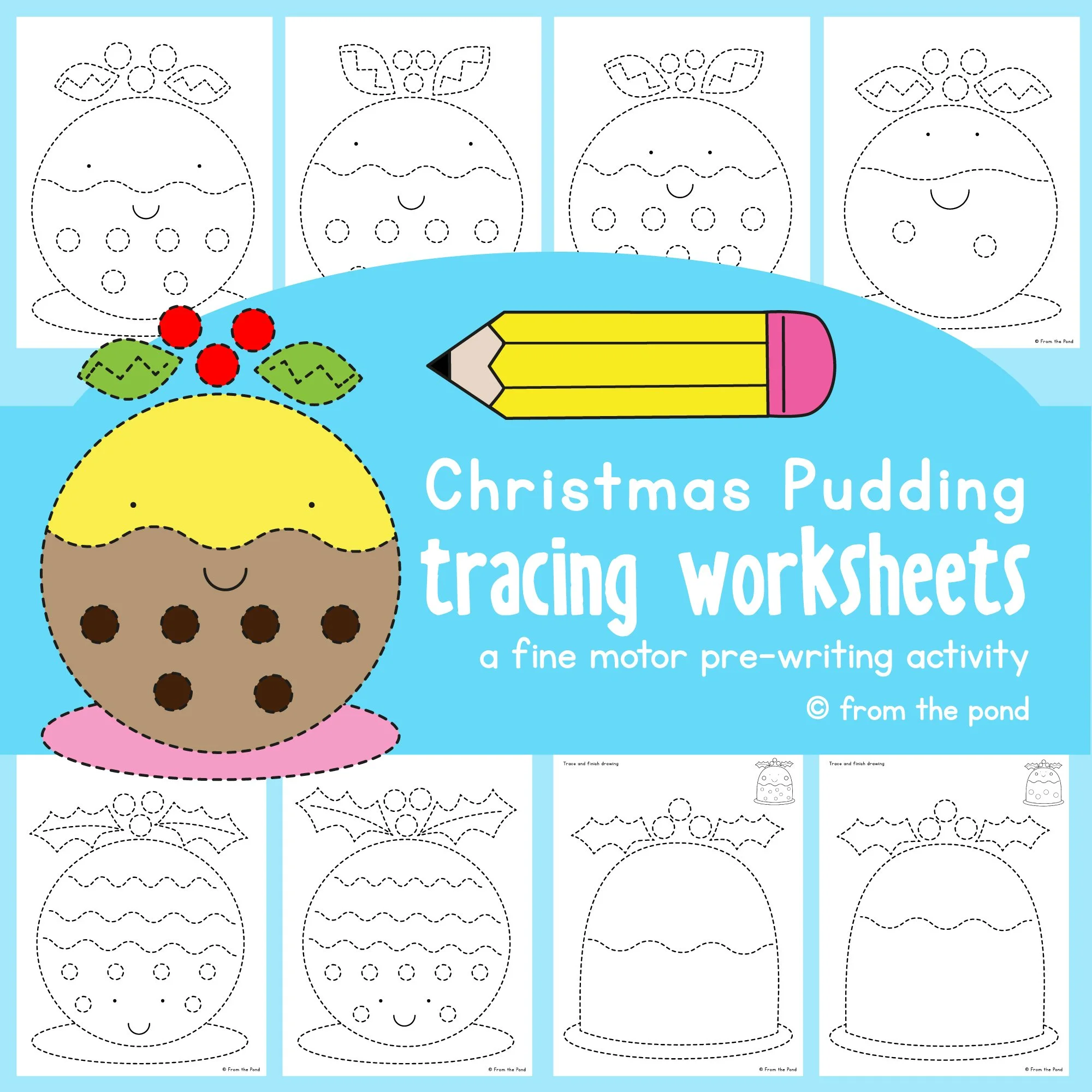 Tracing pages for kindergarten and preschool to help children develop ...