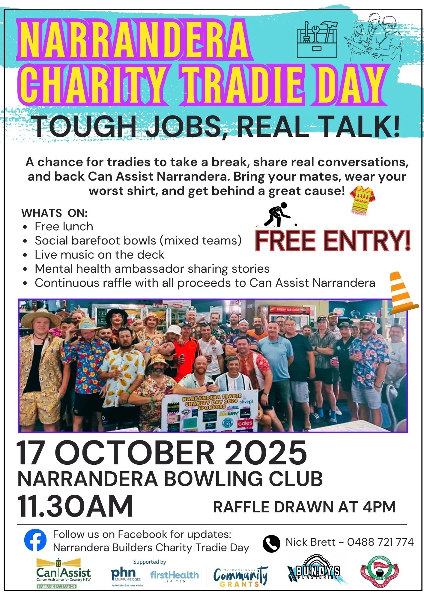 Tradie Day for Mental Wellbeing – Bundys Plastering — Murrumbidgee ...