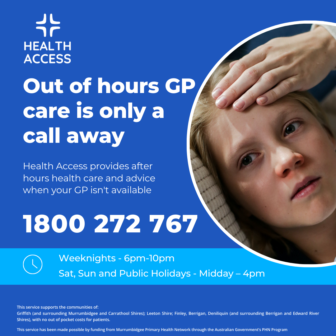After Hours - Border and Western regions — Murrumbidgee Primary Health Network