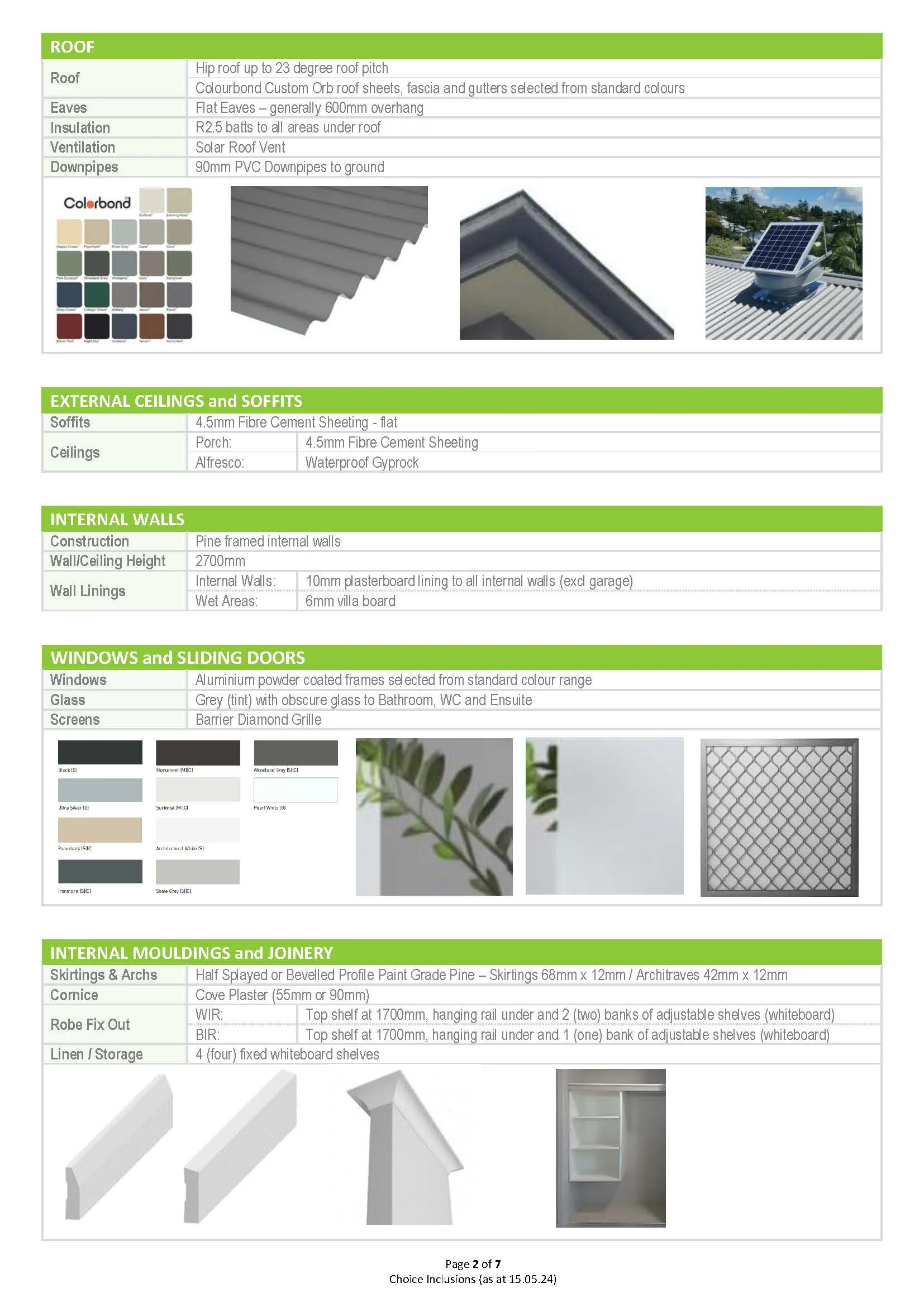 Standard Choice Inclusions — Homes by DJ Jones | Custom New Home ...