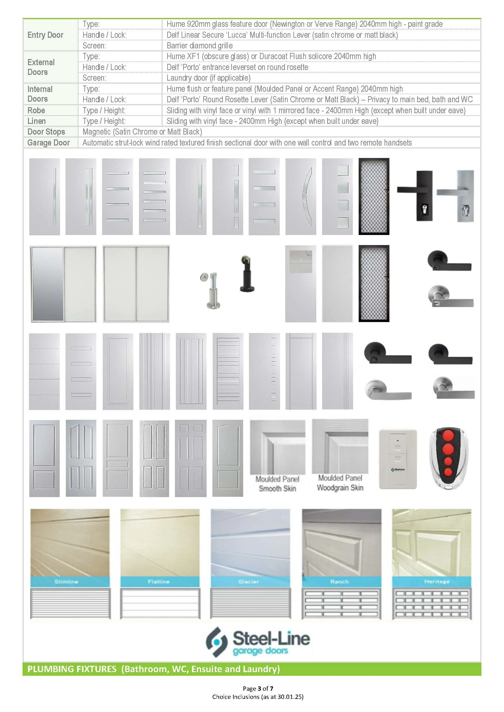 Standard Choice Inclusions — Homes by DJ Jones | Custom New Home ...