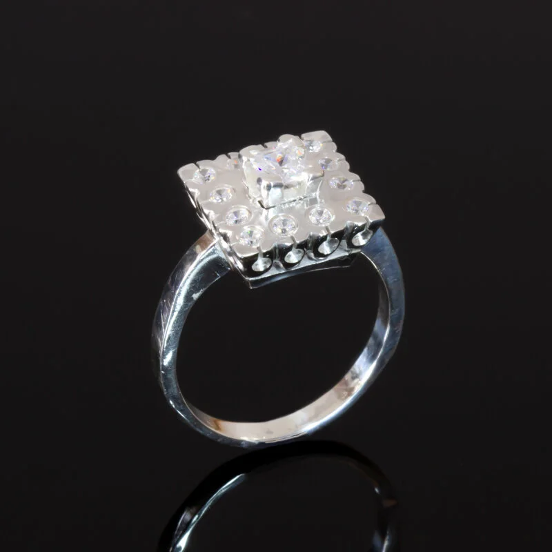 Square Cluster Ring — Korte Jewelry Designs