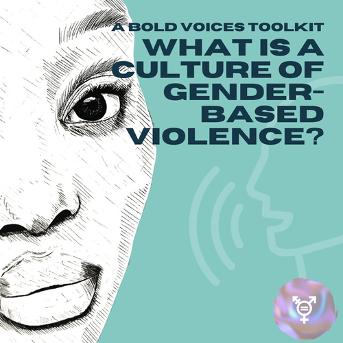 Toolkit: What is a culture of gender based violence — Bold Voices