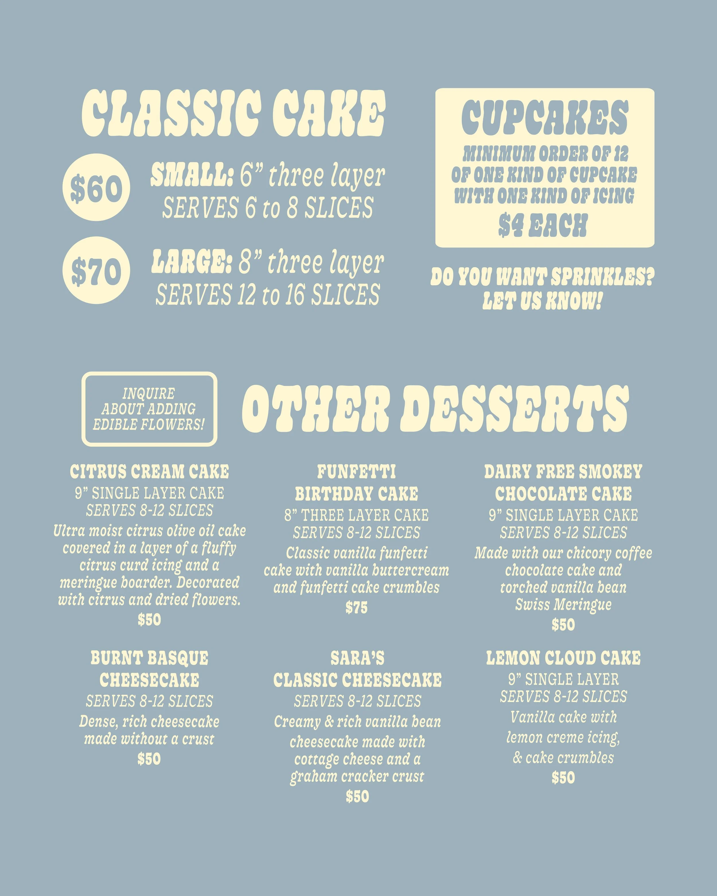 Gluten Free Dessert Menu — Helm Baked