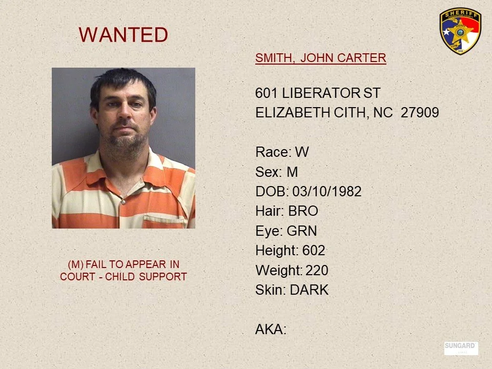 MostWanted — Pasquotank County North Carolina