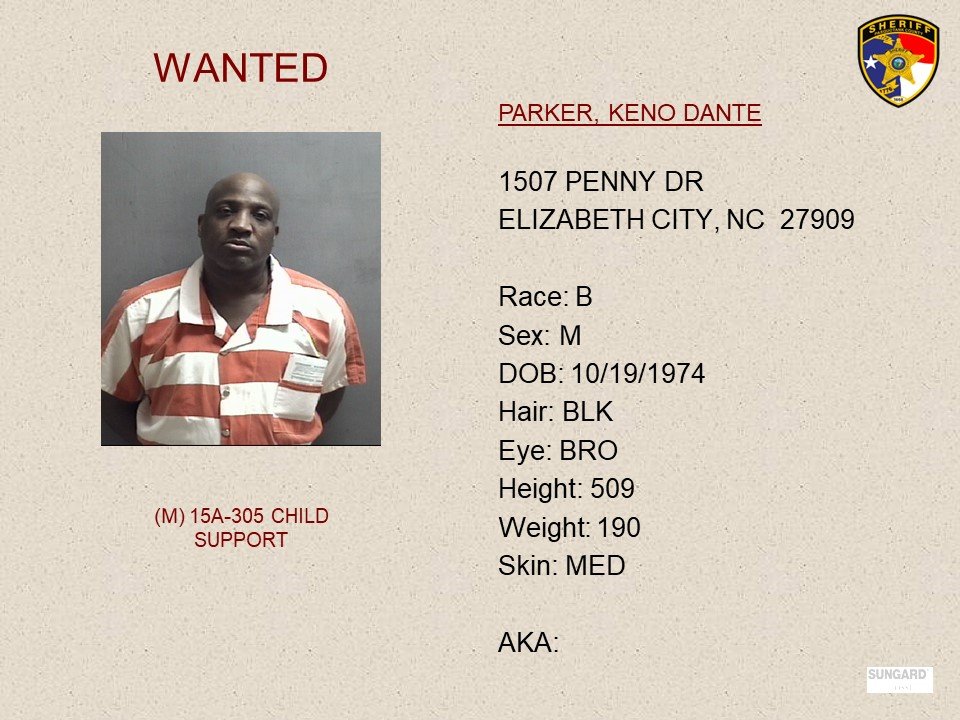 MostWanted — Pasquotank County North Carolina