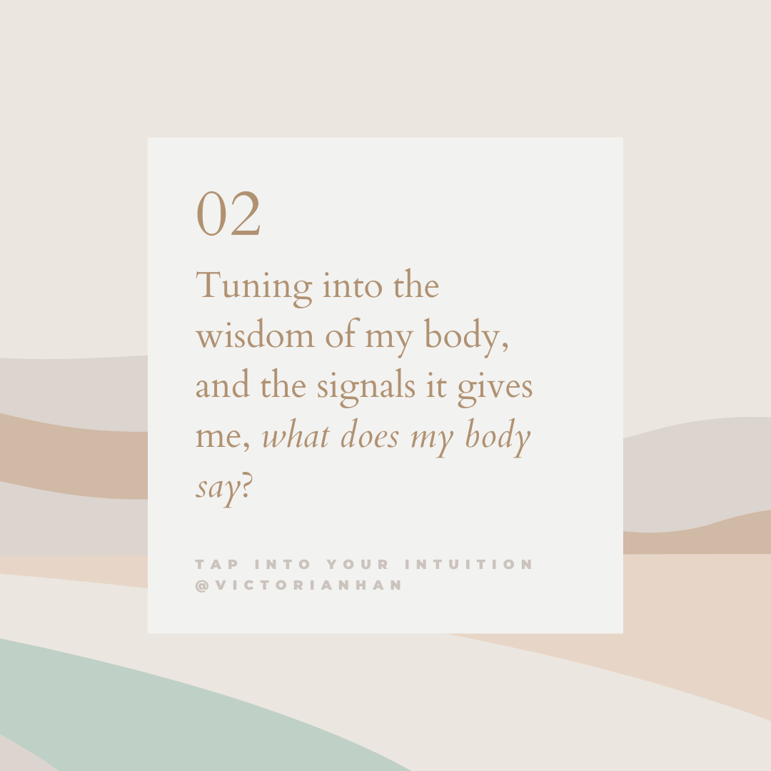 Questions to ask yourself and tap into your intuition — Victoria Nhan