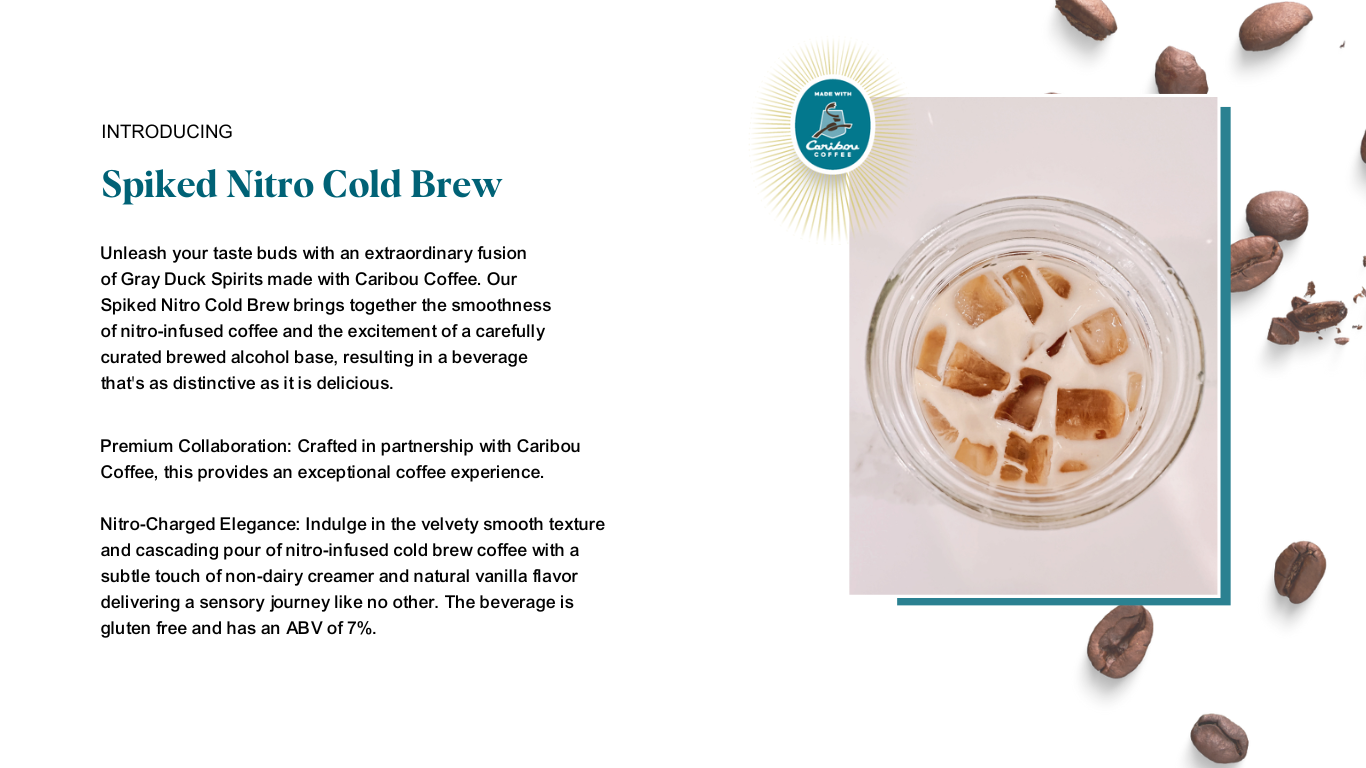 Spiked Nitro Cold Brew — Gray Duck Spirits | The Midwest's Spirits ...