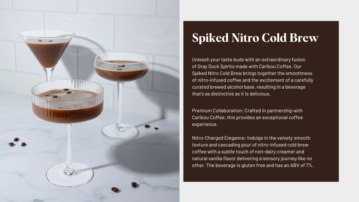 Spiked Nitro Cold Brew — Gray Duck Spirits | The Midwest's Spirits ...