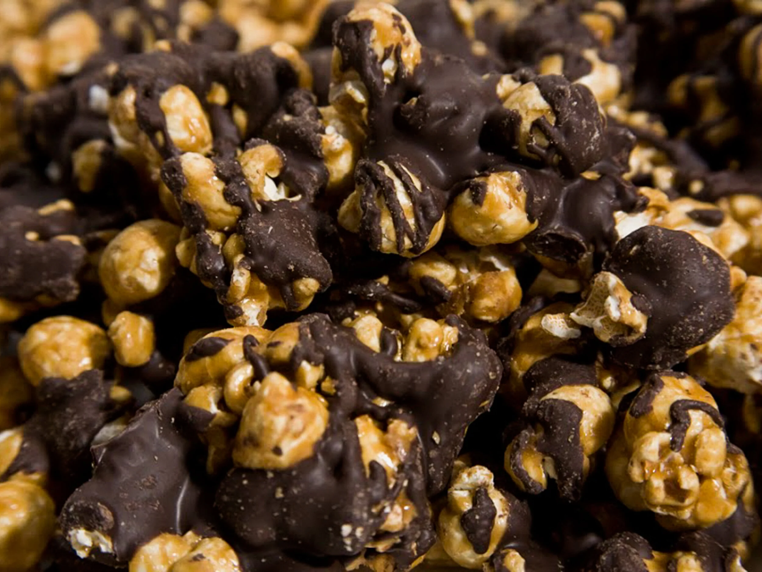Chocolate Drizzled Popcorn