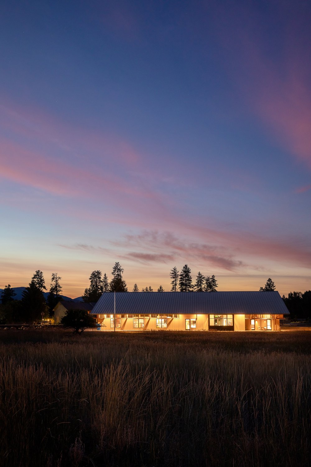 Community Library Showcases Airy Light-Frame Wood Construction ...