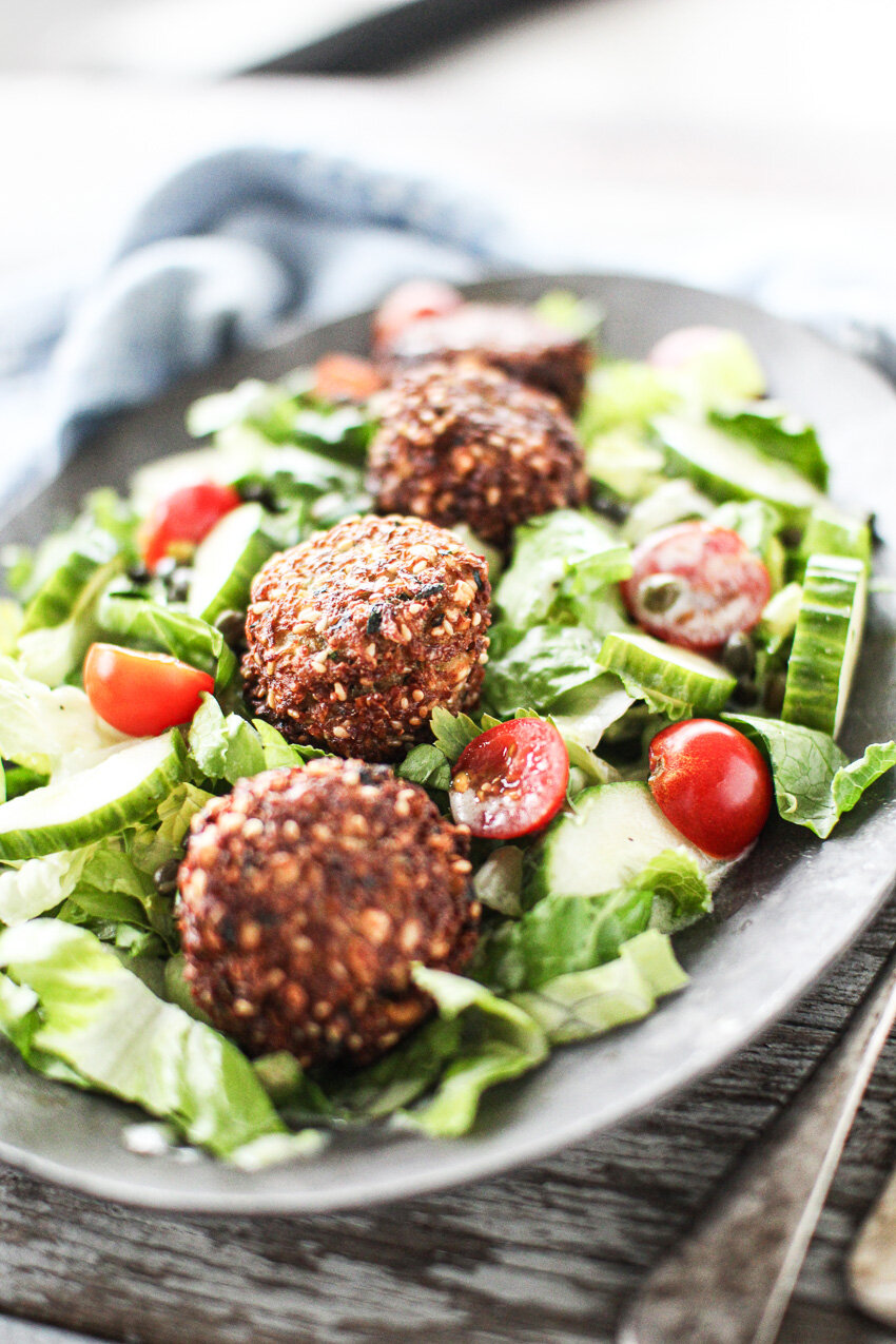 Falafel Salad — Flourishing Foodie
