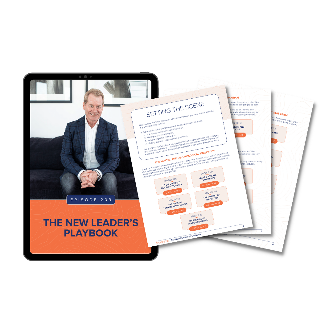 The New Leaders’ Playbook | Ep #209 No BS Leadership | Your CEO Mentor ...