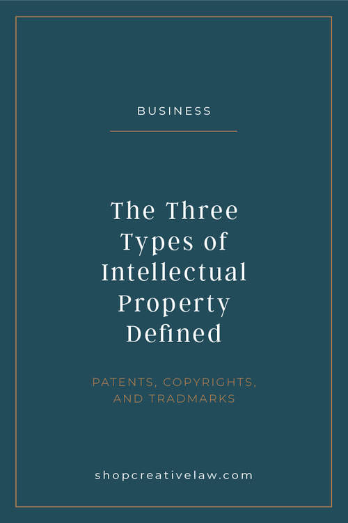 The Three Types of Intellectual Property Defined — The Creative Law Shop®