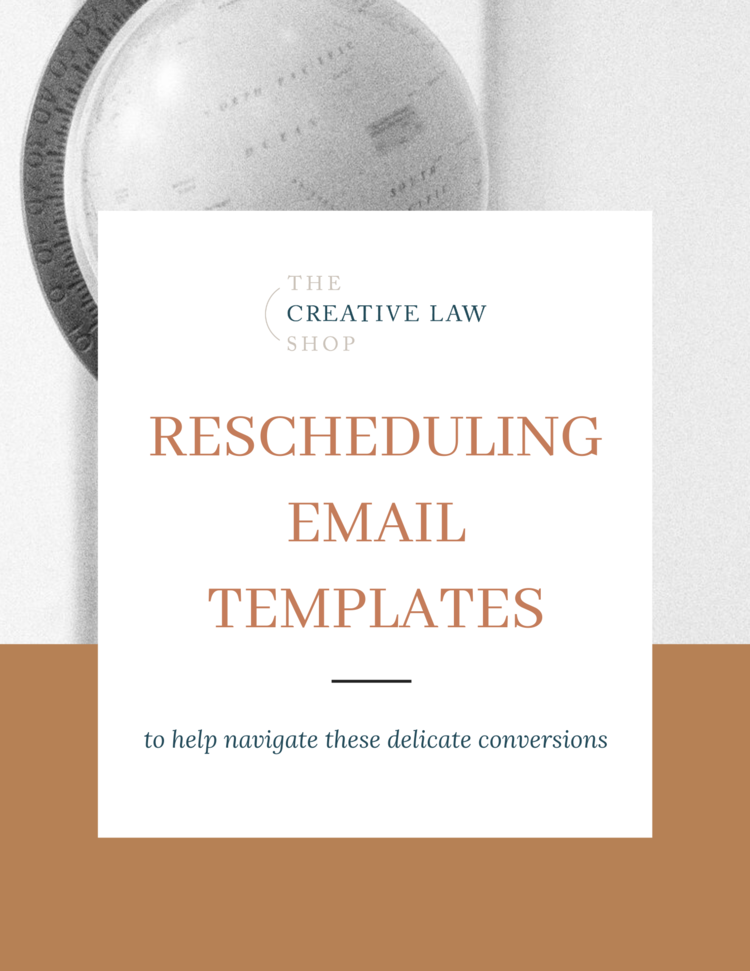 Opt-in: Rescheduling Email Templates — The Creative Law Shop®