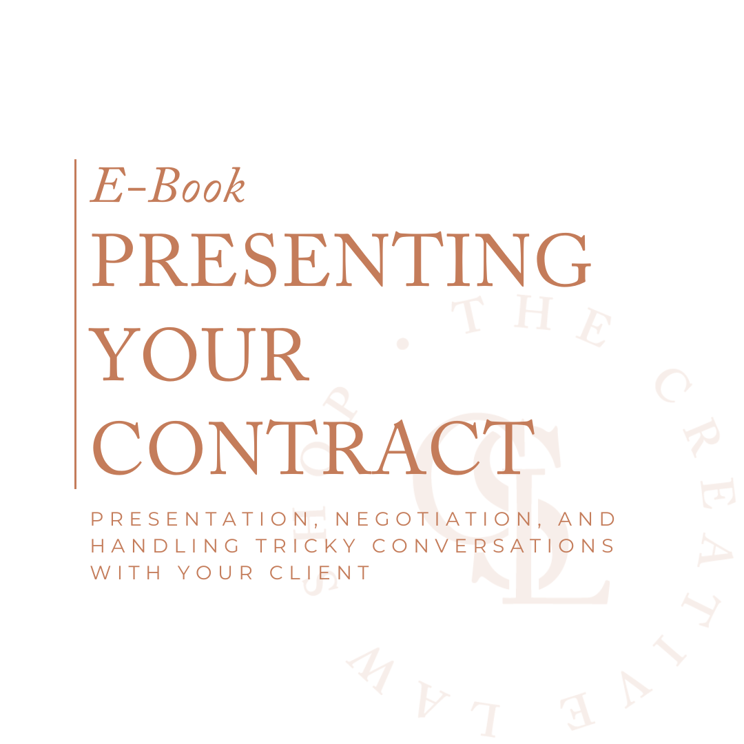 The Presenting Your Contract E Book The Creative Law Shop
