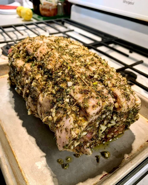 Herb Crusted Pork Leg Roast — Moomaw's Kitchen