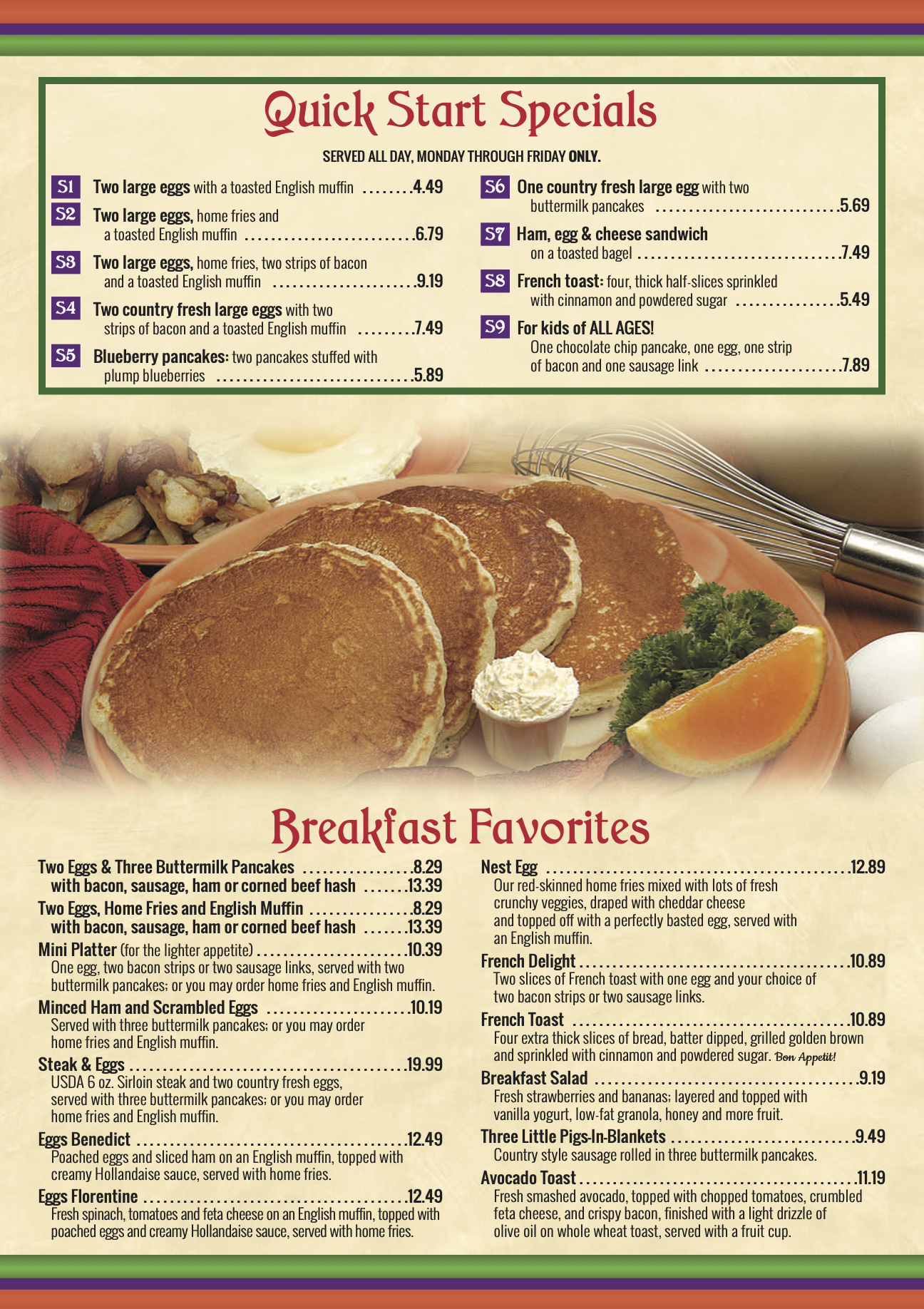 Menu — The Original Waffle Shop
