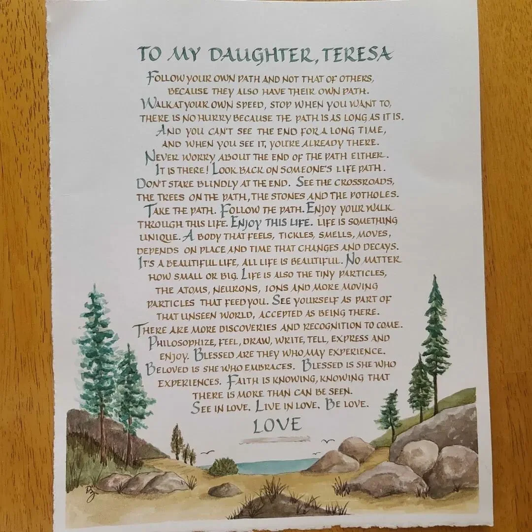 D'AnnZ Letters Custom Calligraphy and StationeryCustom Calligraphy in Idaho