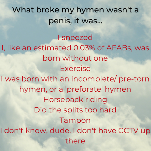 Constructing Virginity: Morality and the Hymen — The One Woman Project