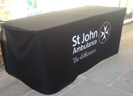 Exhibition Tablecloths - Manufacture and Supply of Quality Promotional ...