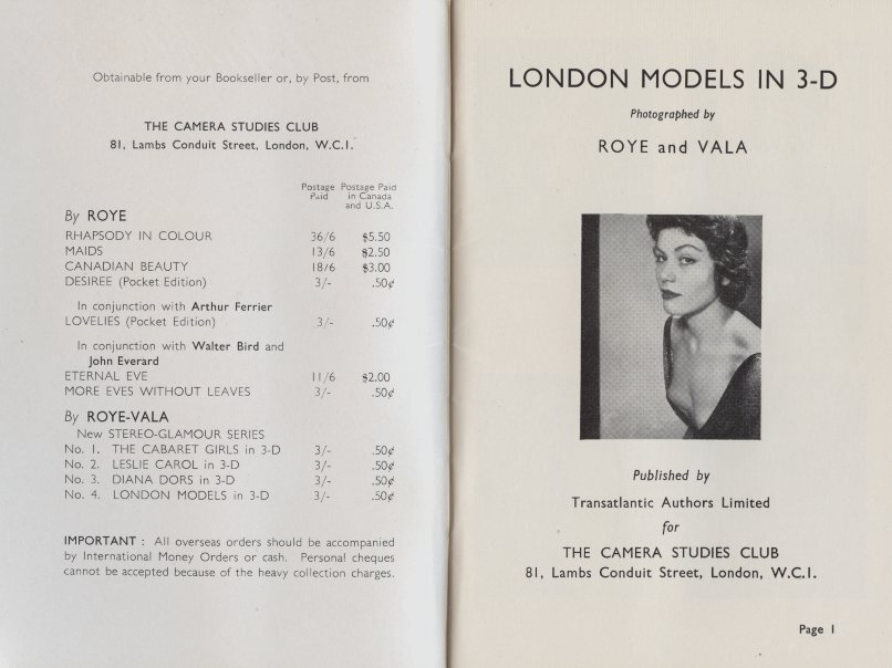 London Models In 3D - No 4 — Vintage Fetish