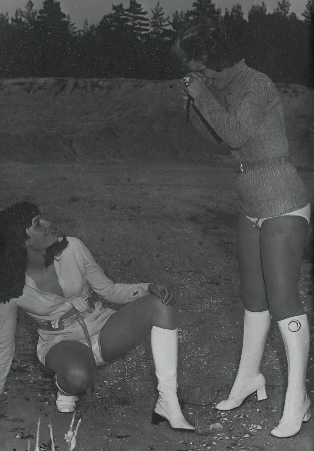 Nicola Taylor and Marie Graham - Spick, Span and Beautiful Britons Pin-Up Model from the 1970's ...