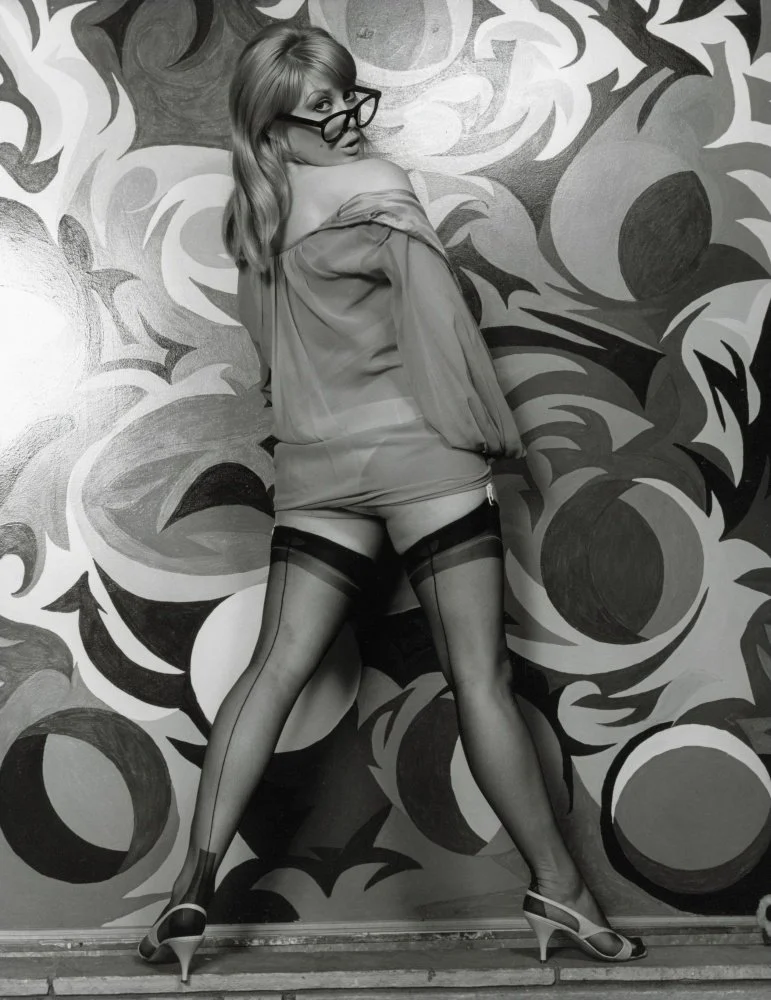 Teri Marine - Black Seamed Stockings 1960s Print. — Vintage Fetish