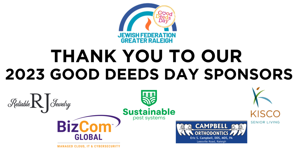 Good Deeds Day — JEWISH FEDERATION GREATER RALEIGH