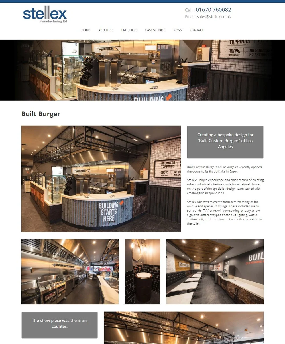 One Time Creative - New content for Stellex website