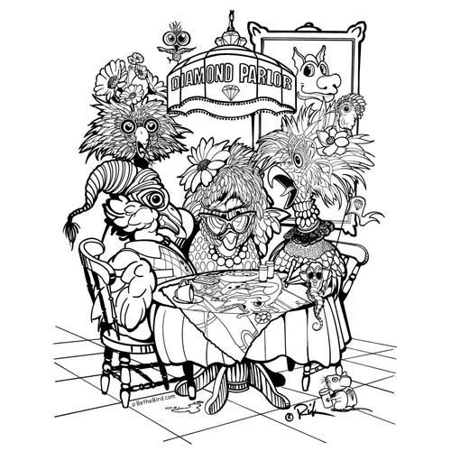 the thing coloring pages