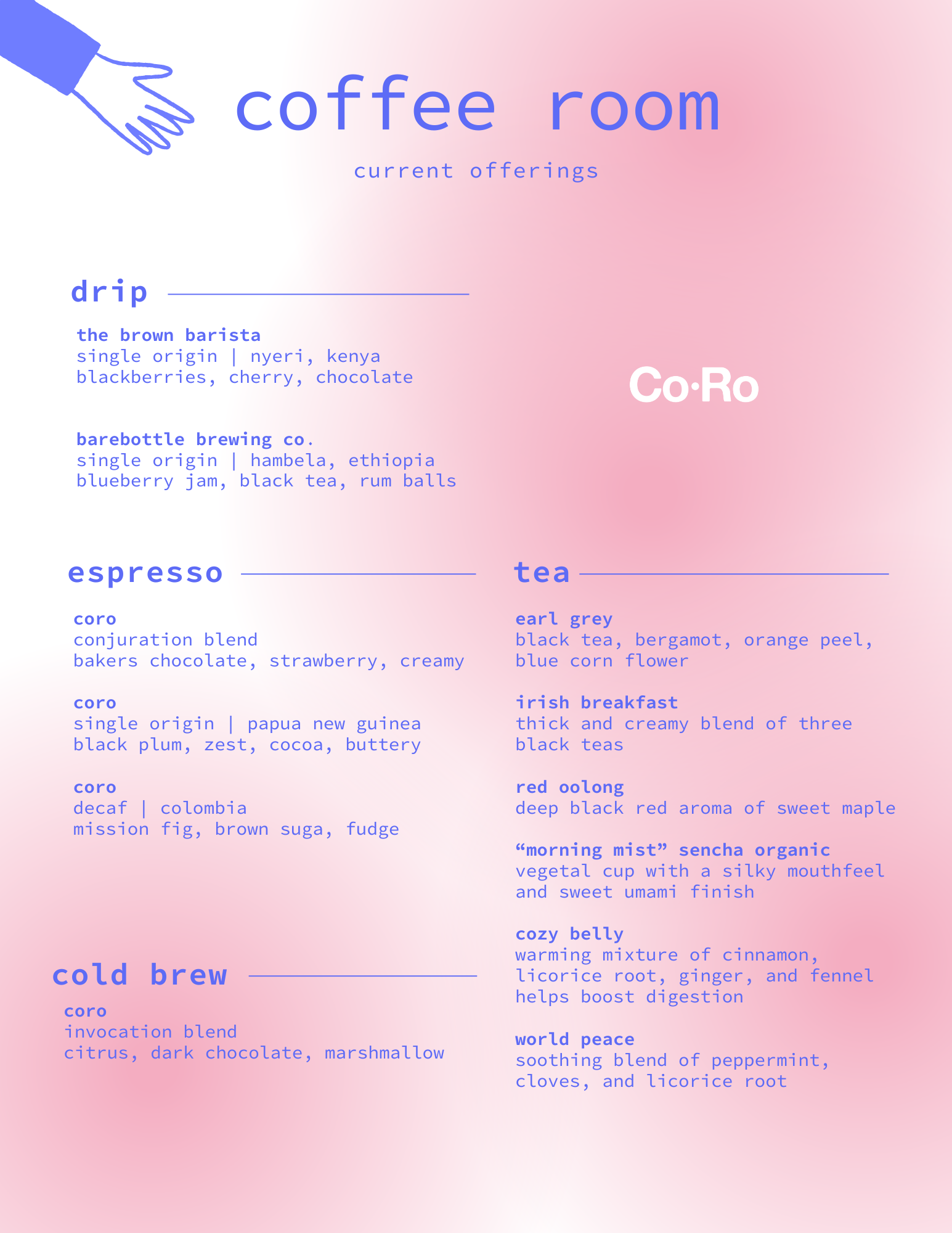 Featured Roasters & Partners — CoRo Coffee Room