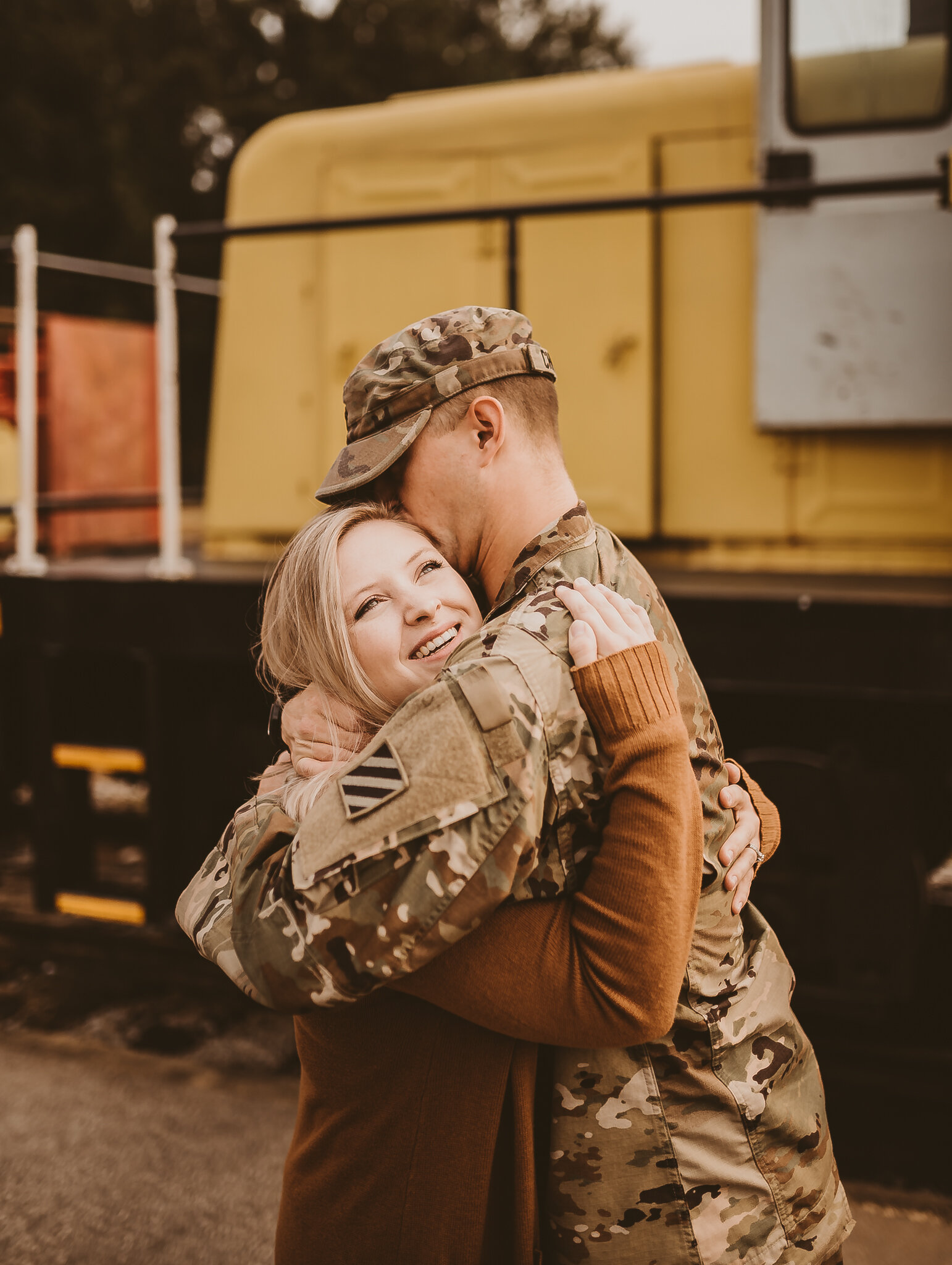 Cute Military Couple Photography