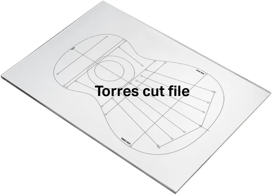 Classical guitar universal headstock template luthier tool to design ...