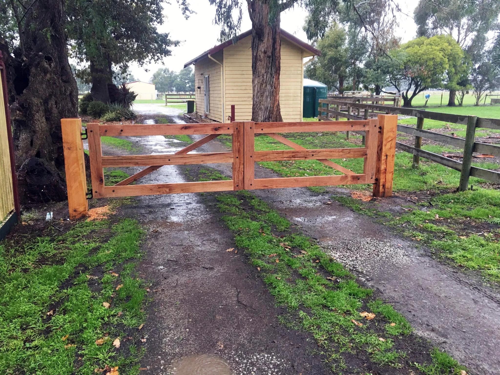 Rail Style Gates | Rail Fence Gate - Gippsland Timber Gates