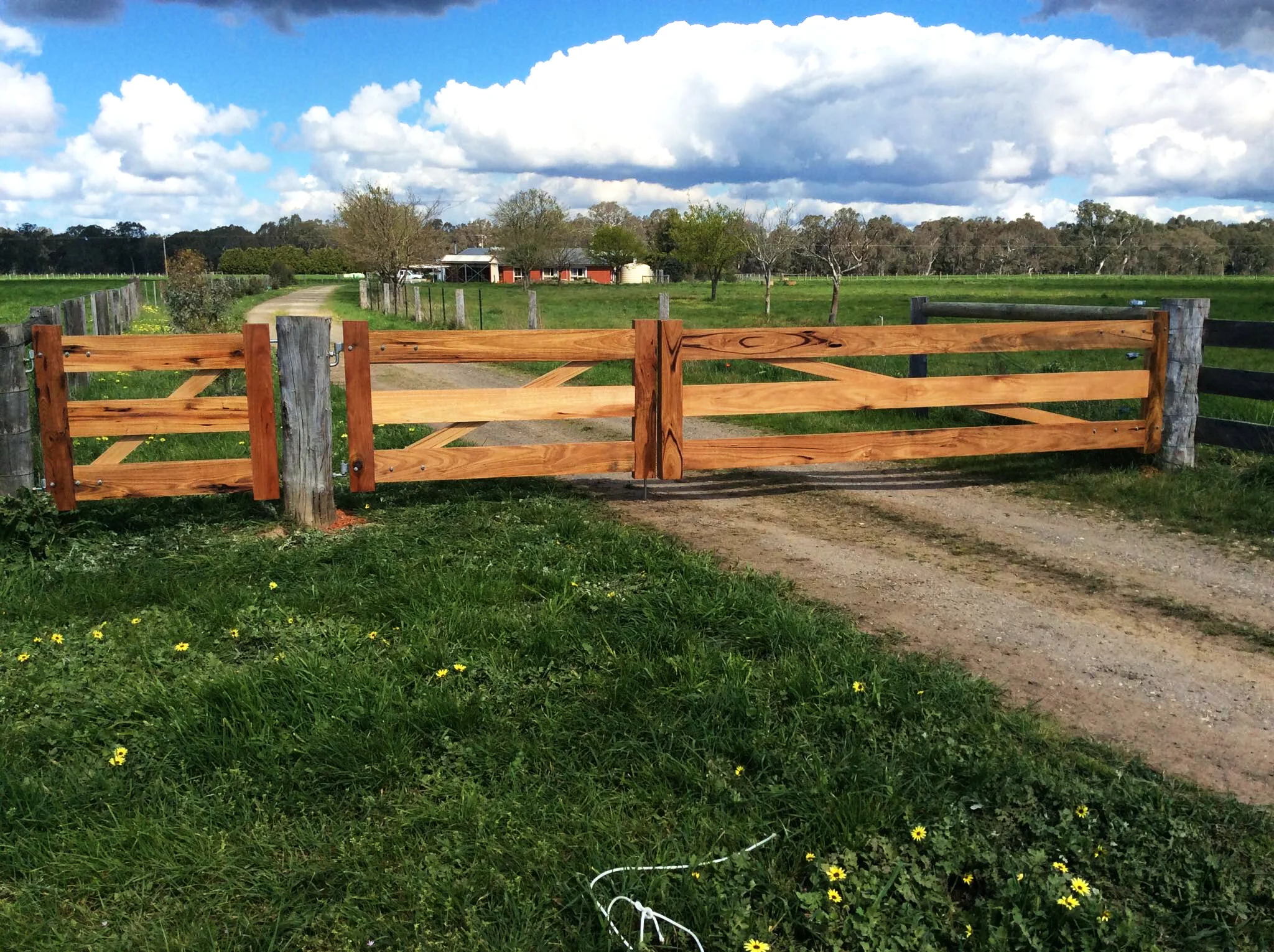 Rail Style Gates | Rail Fence Gate - Gippsland Timber Gates