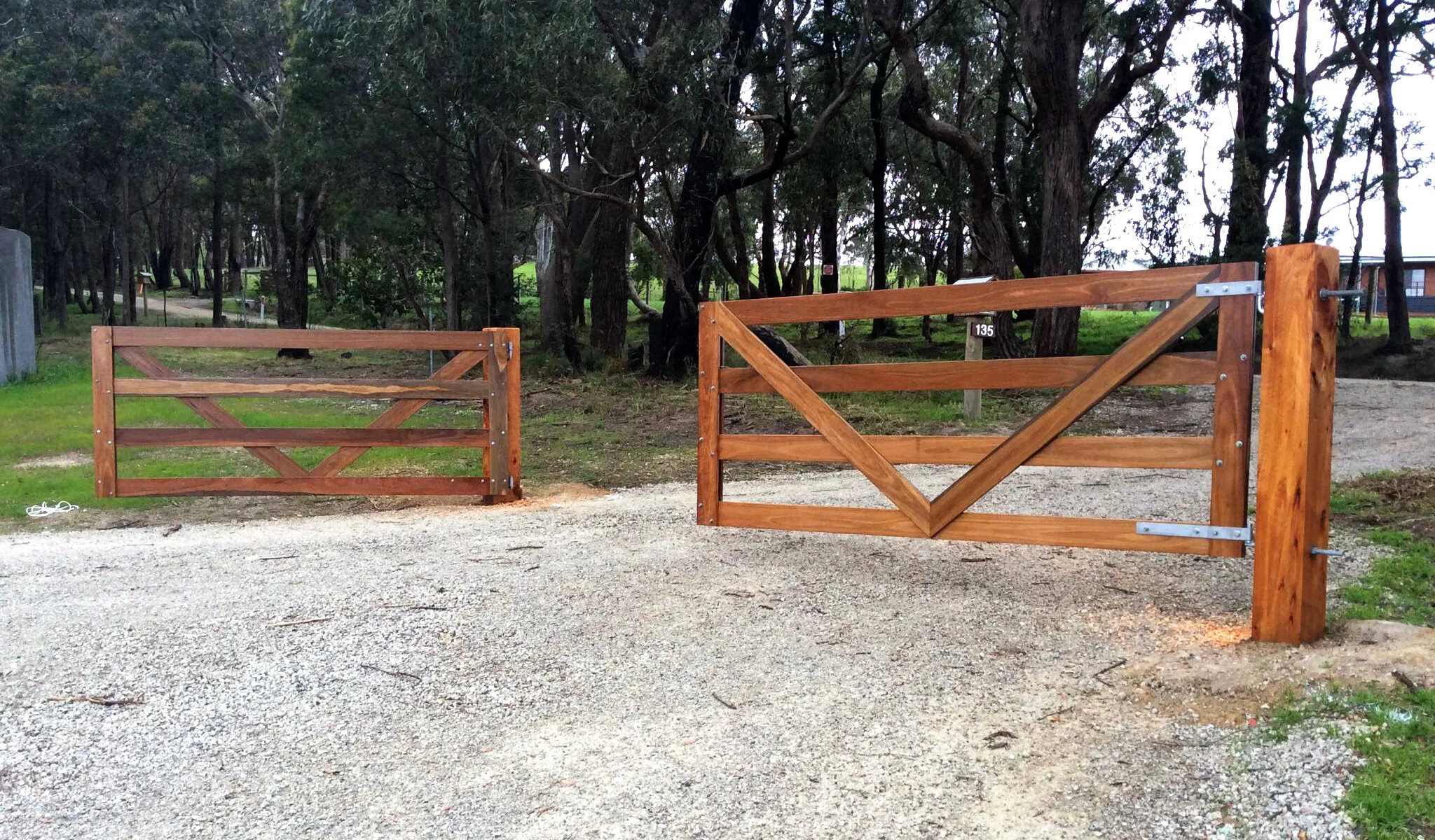Rail Style Gates | Rail Fence Gate - Gippsland Timber Gates