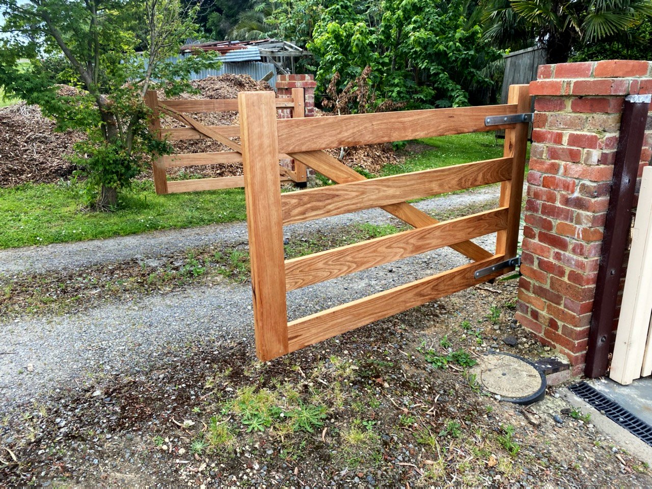 Rail Style Gates | Rail Fence Gate - Gippsland Timber Gates