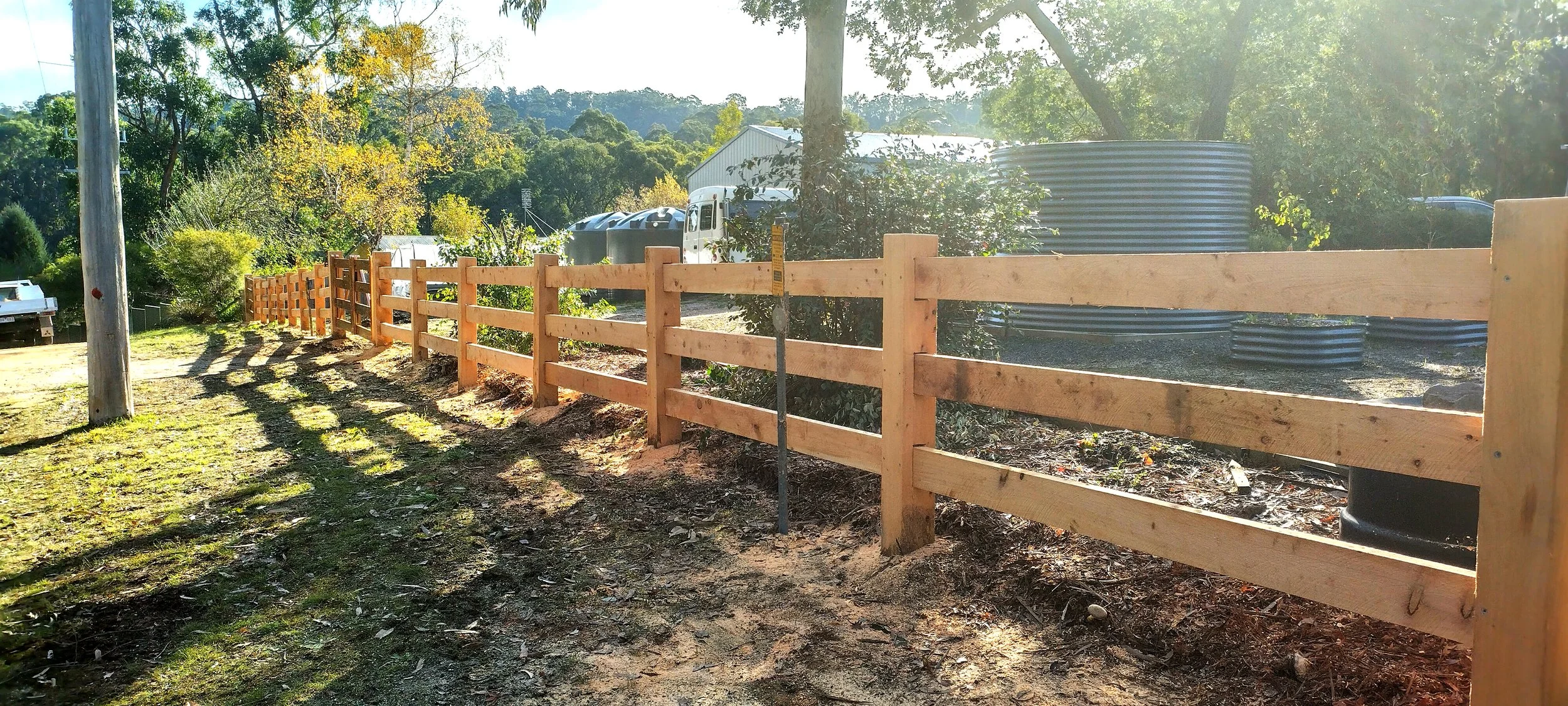 Post and Rail Fence | Fencing | Split Rail - Gippsland Timber Gates